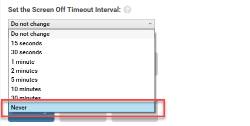 Disabling Android Screen Timeout