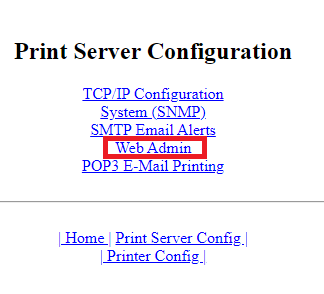 Changing the Printer Password From ZebraNet Print Server Web Page
