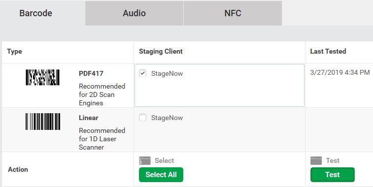 Aggiorna Ivanti Velocity Client utilizzando lo strumento StageNow