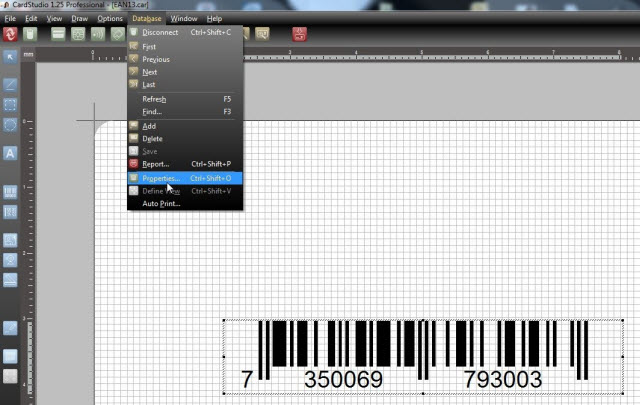 Creazione di un codice a barre utilizzando CardStudio viene aggiunta al ...