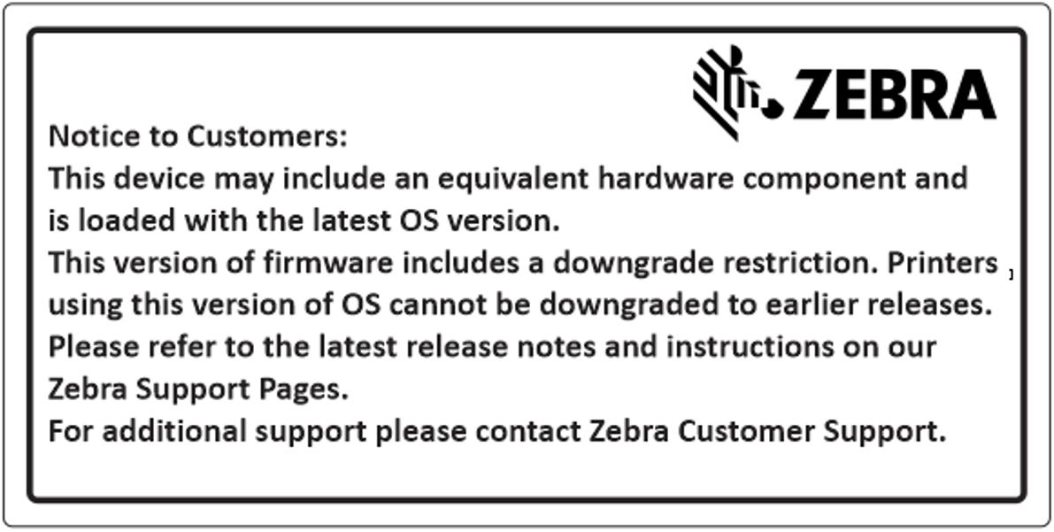 Hardware and Link-OS Firmware Updates on ZT510, ZT610, ZT610R, ZT620 ...