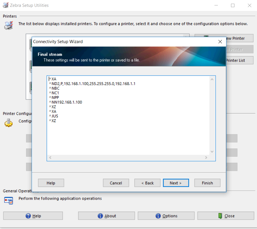 Choosing and Assigning an IP Address Using Zebra Setup Utilities (ZSU)