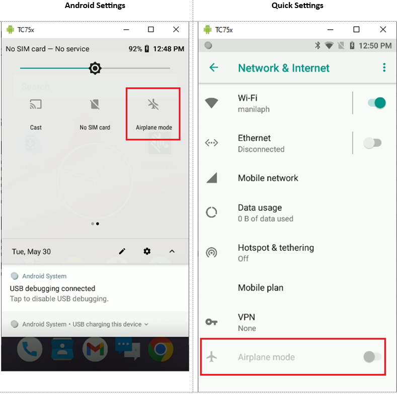 Disable User Access to Airplane Mode from the Android Settings and ...