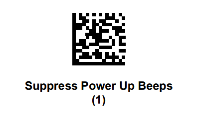 Turn Off Beep Sound When the Scanner is Powering Up