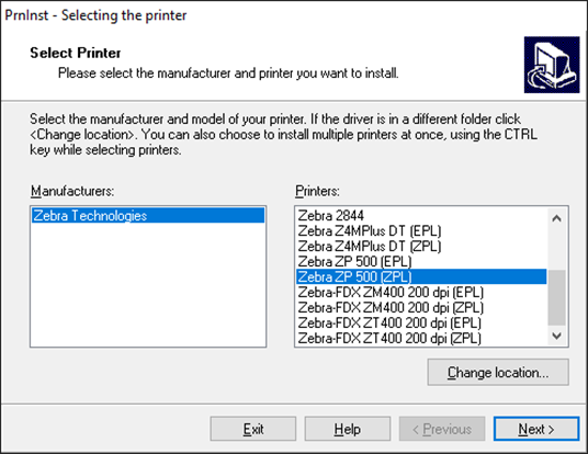 Installing Zebra ZP505 or ZP506 Printer Driver on a Windows PC