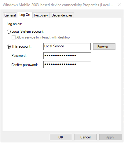 CE and WM Devices: Unable to Connect with Windows 10 PC via WMDC