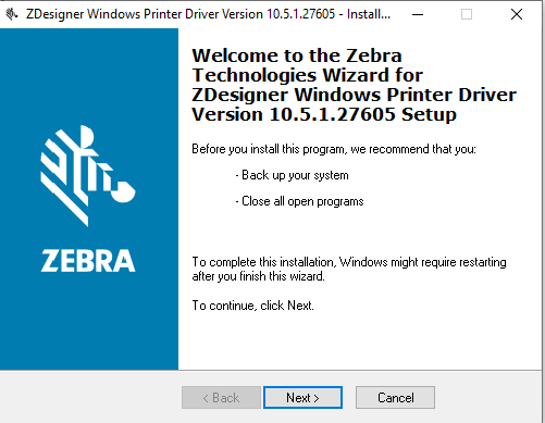Install Zebra Printers Using ZDesigner Windows Driver v10